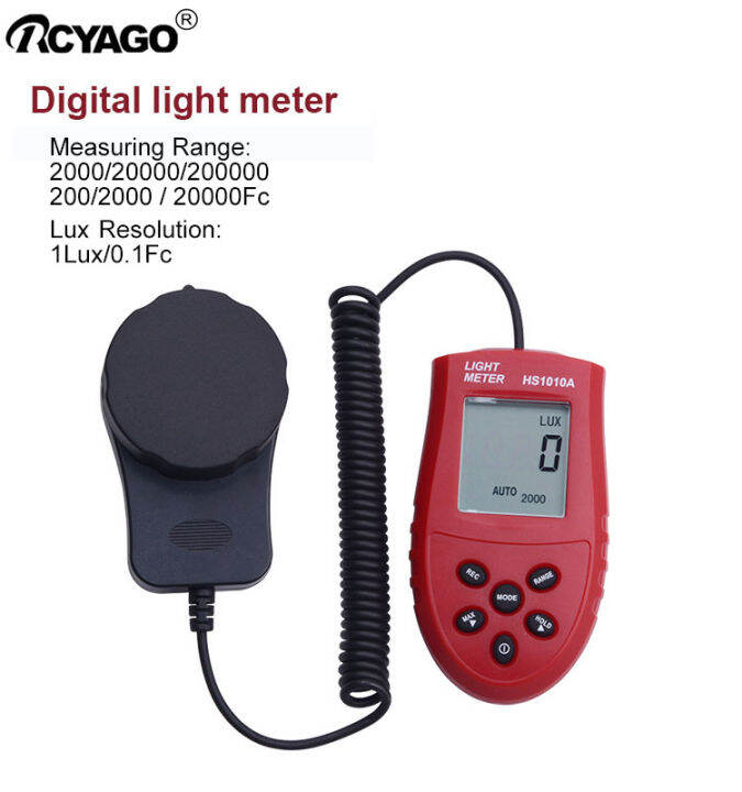 RCYAGO Digital Light Meter Luxmeter Lux/FC Meters Luminometer ...