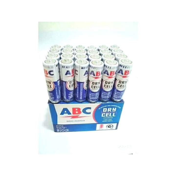 Batu Baterai ABC Biru Dry Cell Ukuran AA R6P 1.5V - (Kemasan Pack ...