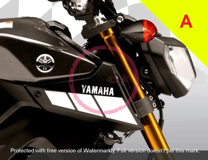 CFS404 2X pcs Yamaha 09 Logo MT07 / MT09 / MT15 / MT25 Radiator side ...