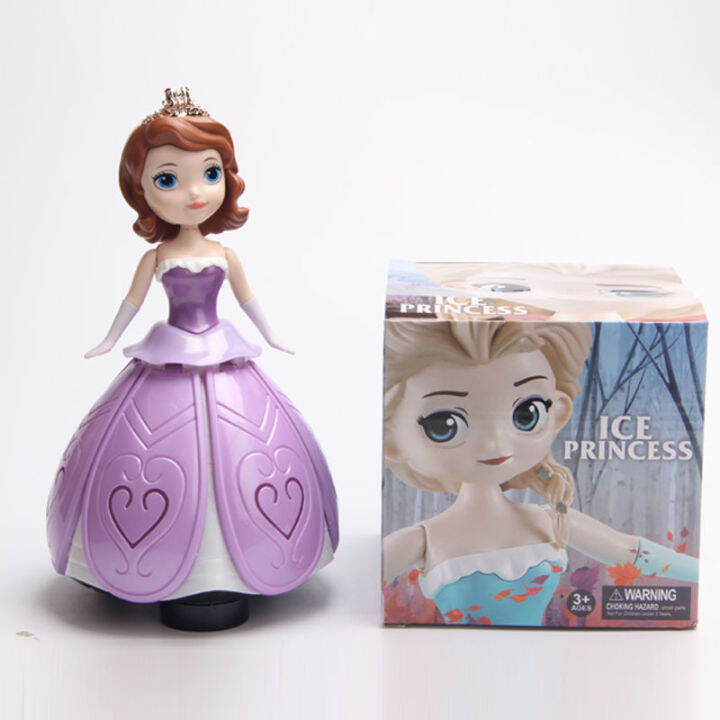 Frozen Ice Princess Electric Rotation Dancing Toys Elsa Anna Doll Wings ...