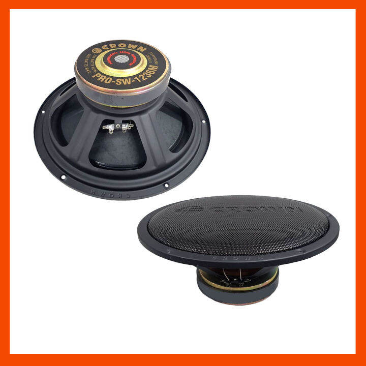 Crown PRO-SW-1236M 12 inch Subwoofer Dual Terminal 360 watts | Lazada PH