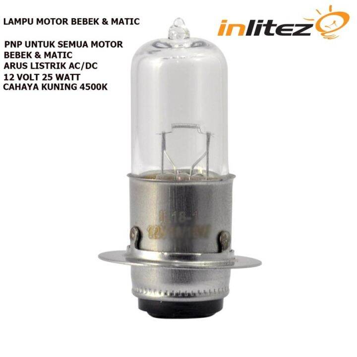 BOHLAM LAMPU MOTOR INLITEZ 12V 25 WATT | Lazada Indonesia