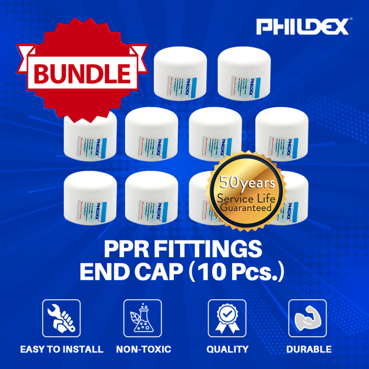 PHILDEX BUNDLE PROMO PPR Fittings - END CAP (25mm) | Lazada PH
