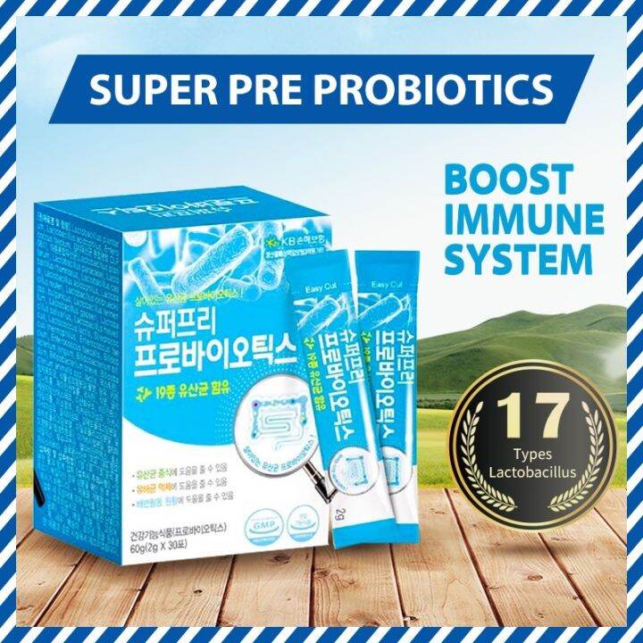 SuperPre Probiotics 2gX30sticks for 1month Lacto Fit Korean Probiotics ...