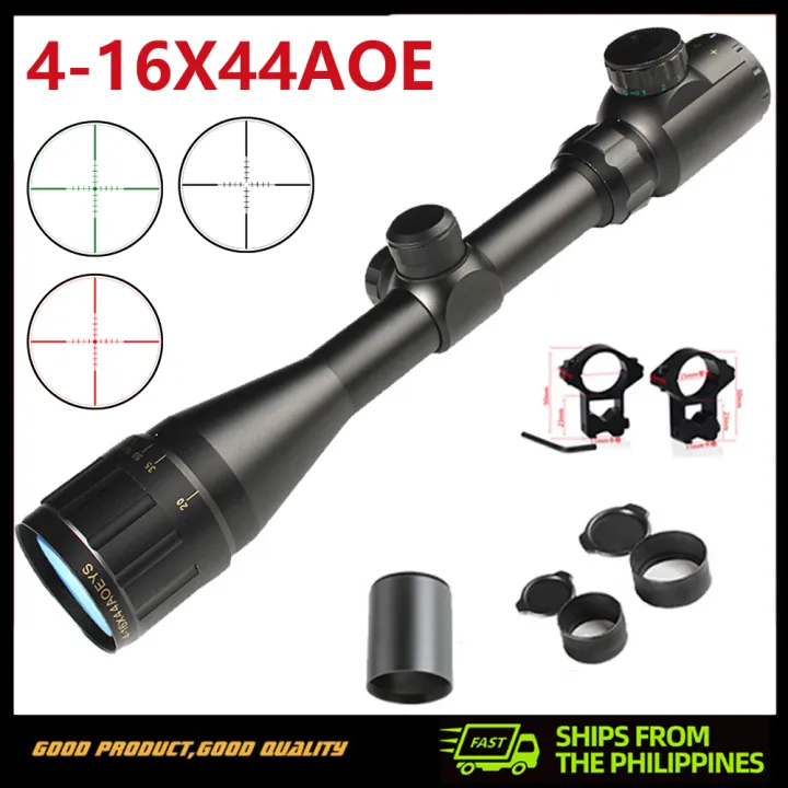 Tactical 4-16x44 AOE ST Adjustable Optic Cross Sight Green Red ...