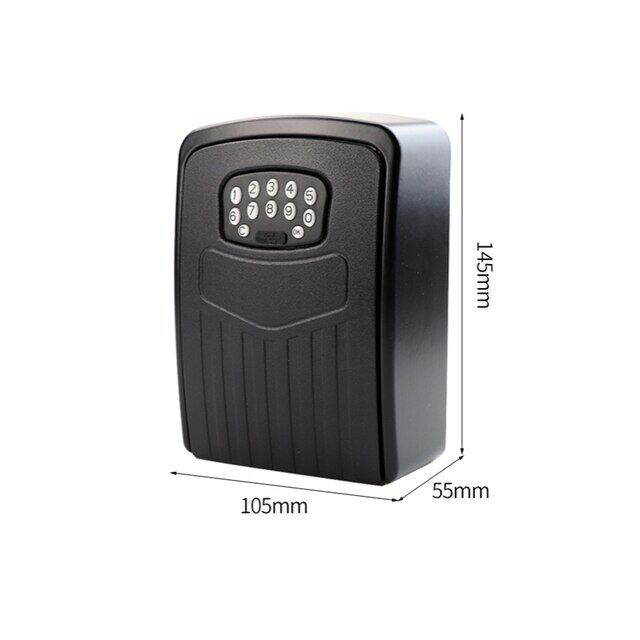 Smart Key Lock Box Wall Mounted Outdoor Key Safe Storage Secret Lock ...