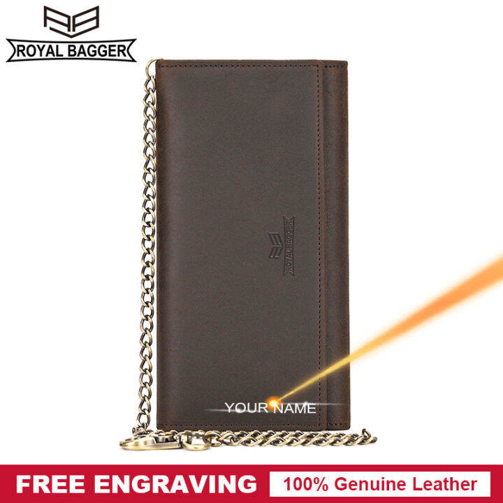 Royal Bagger กระเป๋าเงินแบบยาวสำหรับวินเทจผู้ชายกระเป๋าสตางค์แบบยาว ...