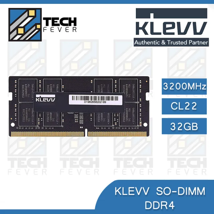 KLEVV SO-DIMM DDR4 32GB (1x32GB) 3200MHz CL22 1.20V Laptop Memory Ram SODIMM | Lazada PH