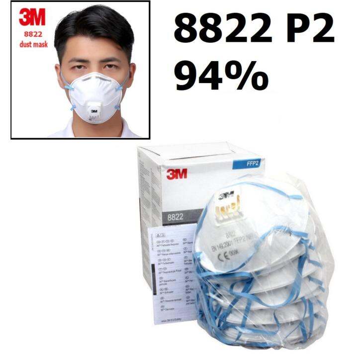 3M 8822 P2 หน้ากากสำหรับงานเชื่อมและบัดกรี ฟูมโลหะ x1กล่อง (10 ชิ้น) | Lazada.co.th