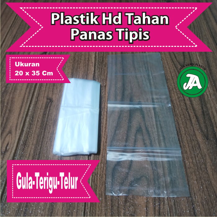 Plastik Hd Tahan Panas 20 x 35 Cm Plastik Hd Tipis Terigu-Gula-Telur ...