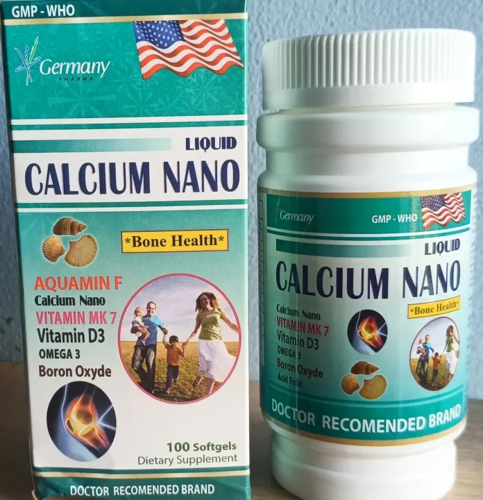 (CHÍNH HÃNG) Viên uống CALCIUM NANO LIQUID bổ sung canxi, vitamin và ...