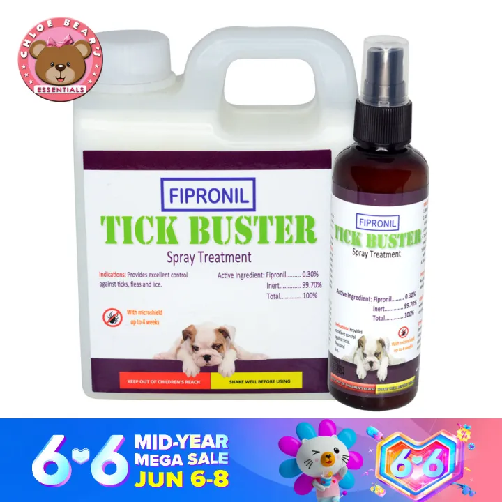 Tick Buster (value pack) 500ml FREE Tick Buster 100ml spray treatment ...