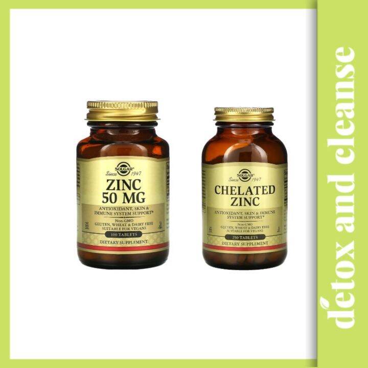 Detox And Cleanse Solgar Zinc Picolinate 100 Tablets 50 Mg 100