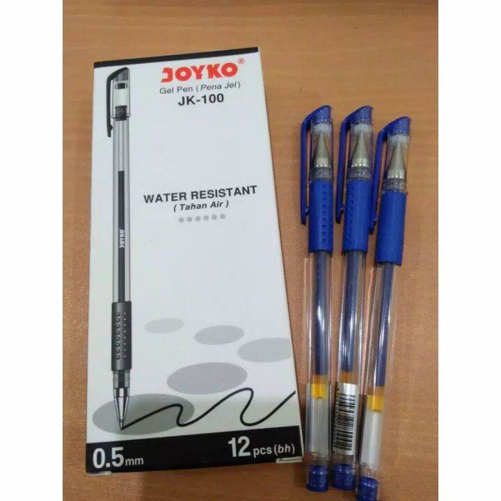 Pulpen Joyko Gel Pen JK-100 Blue / Harga per biji | Lazada Indonesia