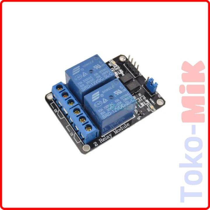 PCB 2 Ch 2 Channel 12V Relay Shield Module 2 Port Relay DC 12V NO/NC ...