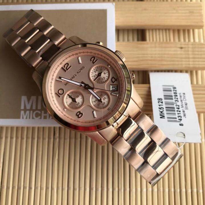 Michael Kors Runway Chronograph Gold Dial Ladies Watch MK5128 | Lazada PH