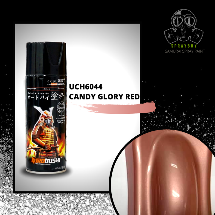 UCH6044* CANDY GLORY RED SAMURAI SPRAY PAINT 400ML (2-Coat System ...