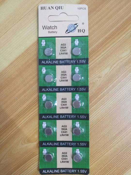 AG3 392A CX41 LR41W Alkaline Button Cell Battery 1.55V Alkaline Coin ...
