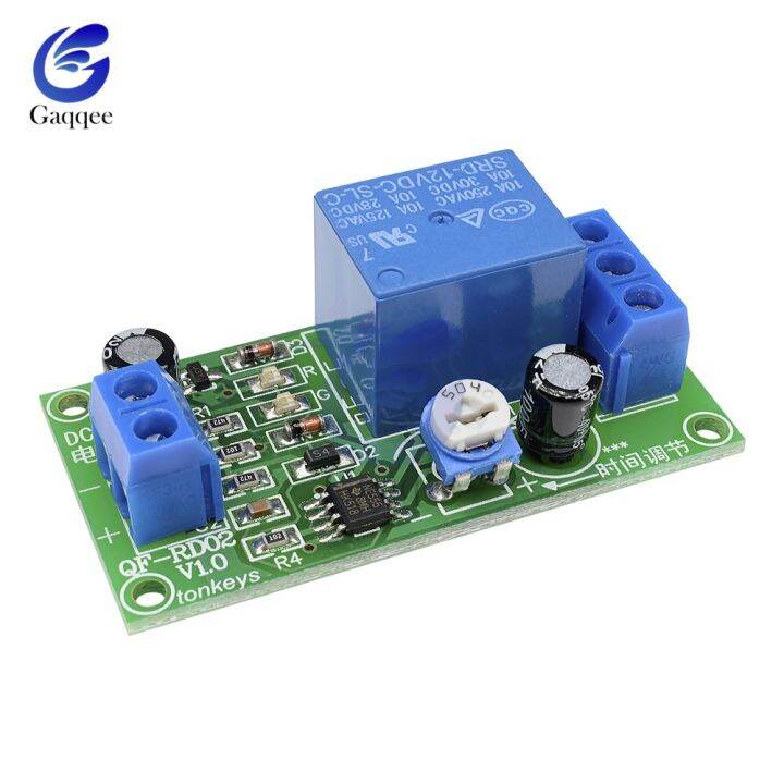 DC 12V 1 Channel Relay Board Cycling Timer Delay Relay Module 0-60s Adjustable NE555 Trigger ...