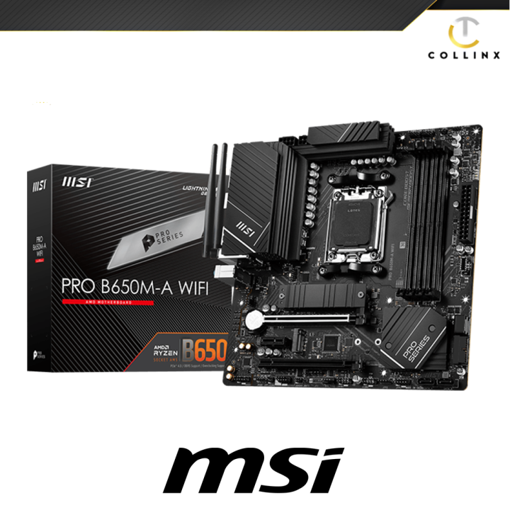 MSI PRO B650M-A Wifi Motherboard | Supports AMD Ryzen 7000 Series ...