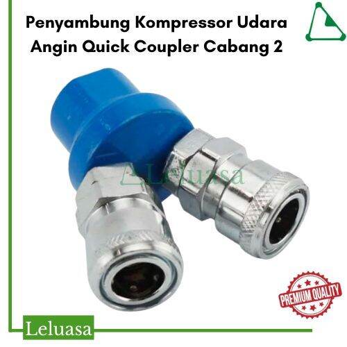 Penyambung Kompressor Udara Angin Quick Coupler Cabang 2 | Lazada Indonesia