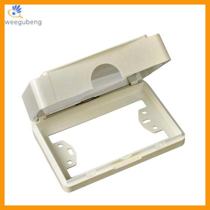 WEEGUBENG Wall-mounted Switch Protective Cover Plastic Self-Adhesive ...