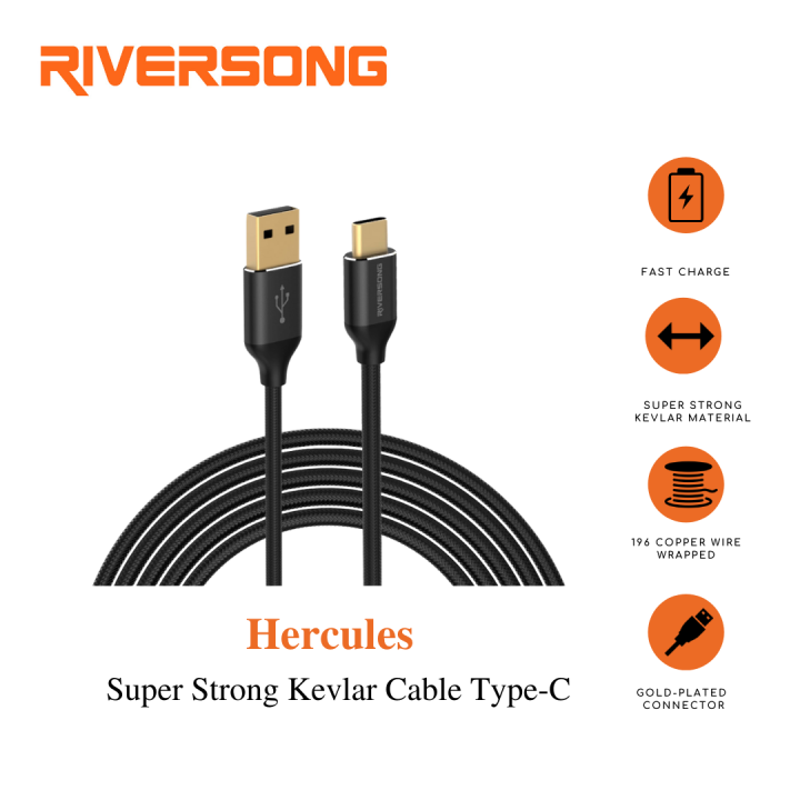 Riversong Hercules - Super Strong Kevlar Cable Type-C | Lazada Indonesia
