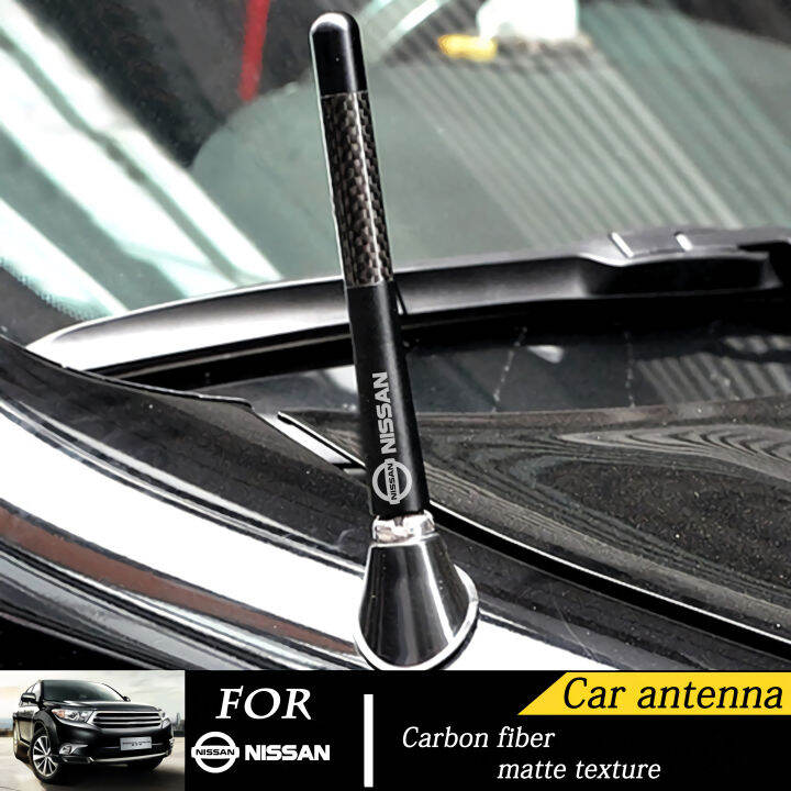 12cm Car Antenna Radio Signal Aerial Carbon Antenna Roof Antenna AM/FM ...