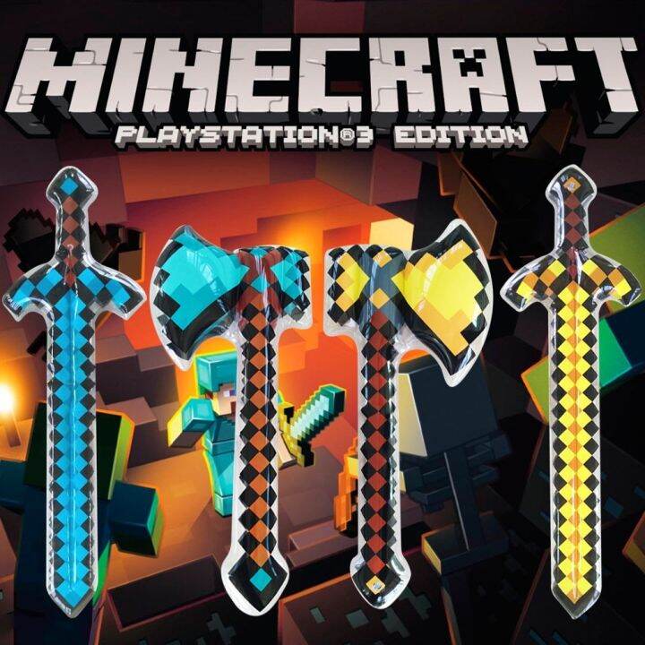 Pixel War Game Theme Minecraft Birthday Party Toy Inflatable Balloon ...