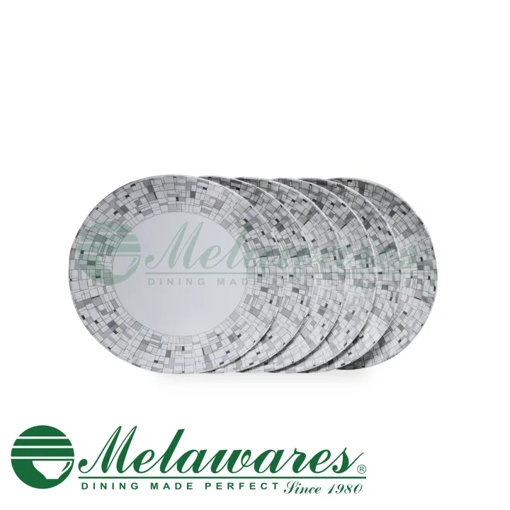 Melawares 6pc 9 inch Mosaic Round Plate Set | Lazada PH