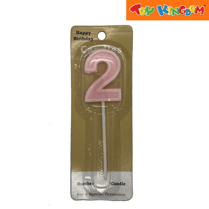Pink No. 2 Candle with Long Stick | Lazada PH