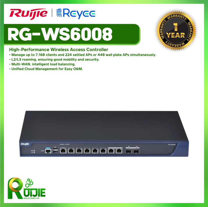 Ruijie RG-WS6008 Wireless Controller | Ruijie | Lazada PH
