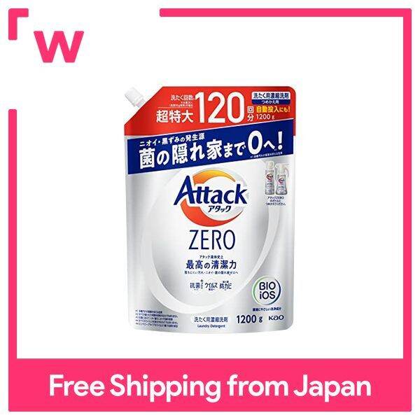 Attack ZERO Laundry Detergent Liquid Attack Liquid Highest cleanliness ...