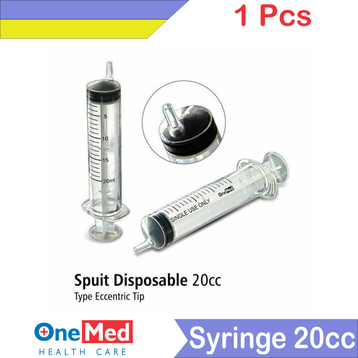 1 Pcs Syringe 20cc Eccentric Tip - Lubang Samping Onemed | Lazada Indonesia