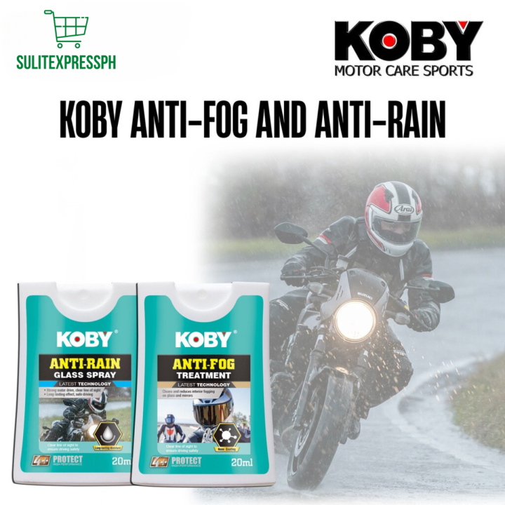 KOBY 2in1 ANTI-FOG AND ANTI-RAIN SPRAY 20ML CAR and Motorcycle | Lazada PH