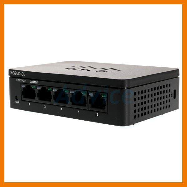 ถูกที่สุด!!! SWITCH HUB (สวิตซ์ฮับ) CISCO 5 PORTS (SG95D-05-AS) GIGABIT ...