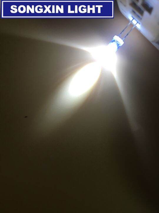 1000pcs 5mm Led Diodes Flashing White Clear Blinking Light-emitting ...