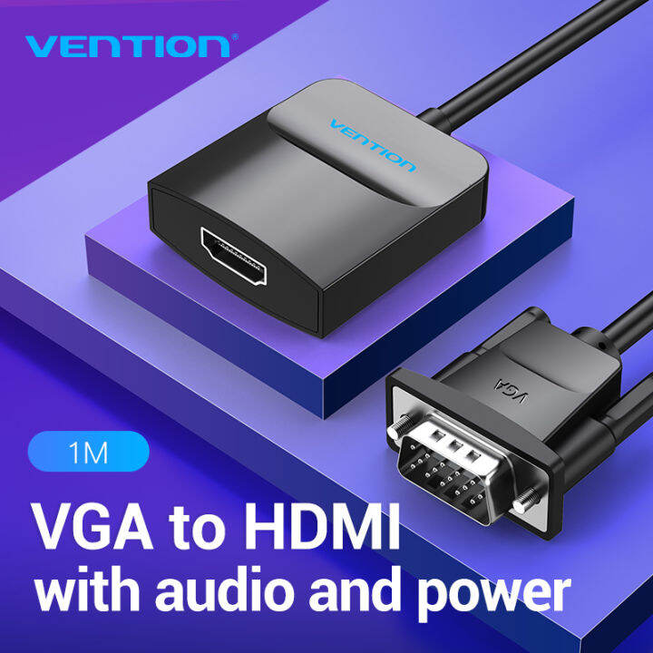 【COD】Vention VGA to HDMI Converter 1080P HD Audio Video Adapter VGA ...