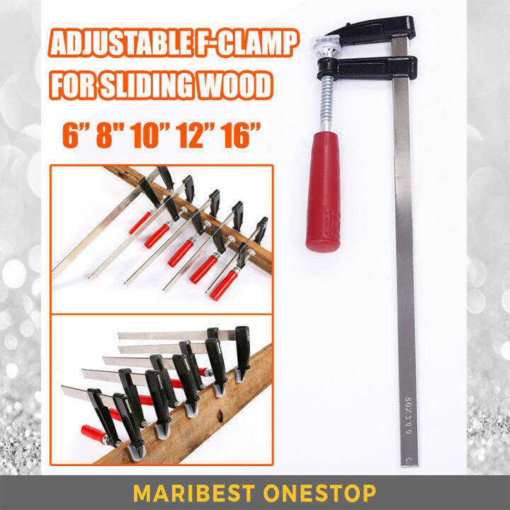 6”/8"/10”/12”/16"" Adjustable F-Clamp for Sliding Wood | Lazada