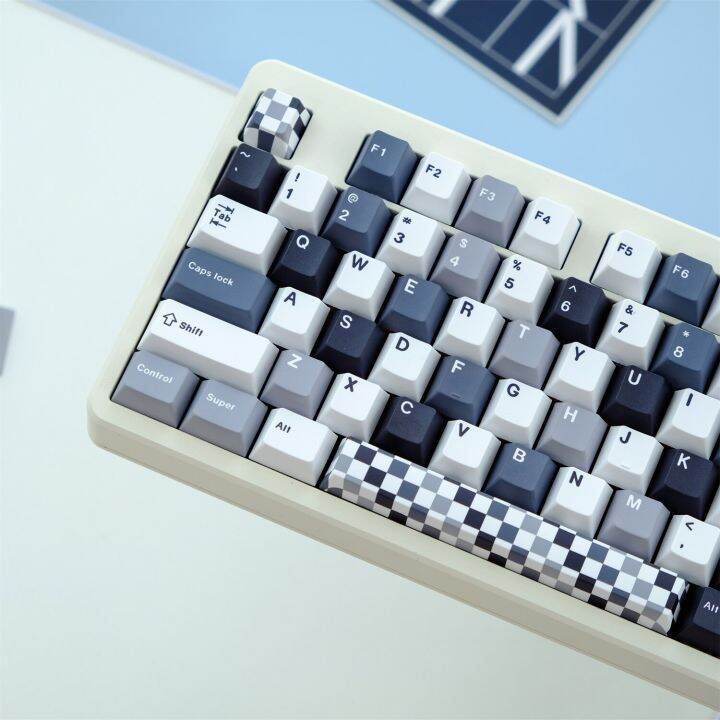 ZHIY 129 Keys Mosaic Theme Keycaps Cherry Profile PBT Dye Sublimation ...