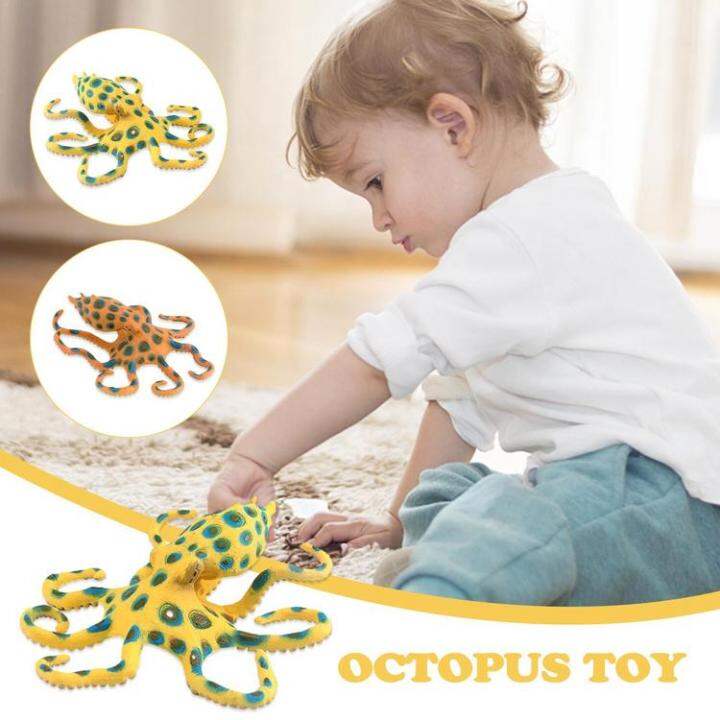 Octopus Toy Blue Ringed Octopus Figure Sea Animal Figures Party Favors ...