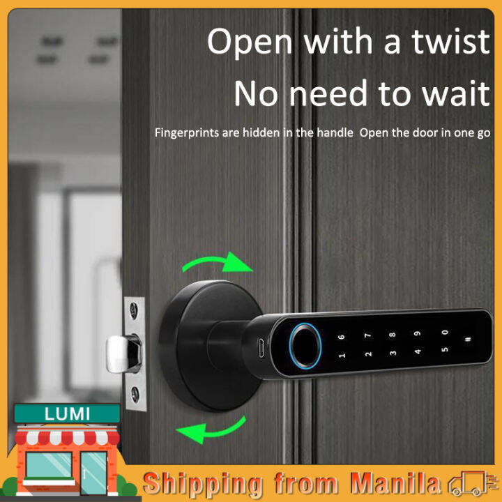 Tuya Fingerprint Smart Door Lock Electronic Digital smart door knob for ... Tuya Fingerprint Smart Door Lock Electronic Digital smart door knob for ...