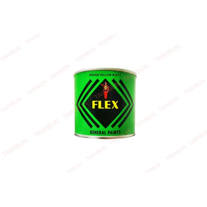 สีเฟล็กซ์ (เหลือง)FLEX สีปิดทองคำเปลว สีคุณภาพดี กระป๋องกลาง ขนาด 0.236 ลิตร | Lazada.co.th