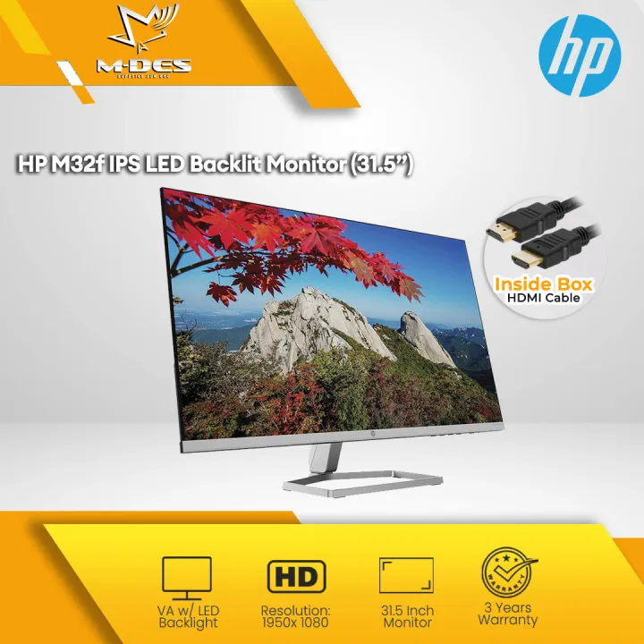 [PROMO] HP M32F 31.5'' FHD VA IPS LED Backlit Monitor ( VA Panel AMD ...