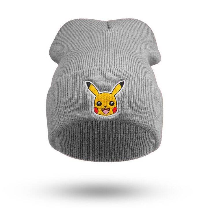 Anime Figure Pokemon Go Knitted Hat Pikachu Hip Hop Boy Girl Caps ...