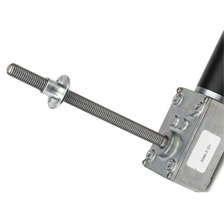 Long Threaded Shaft Micro DC Electric Worm Geared Motor High Torque DC ...