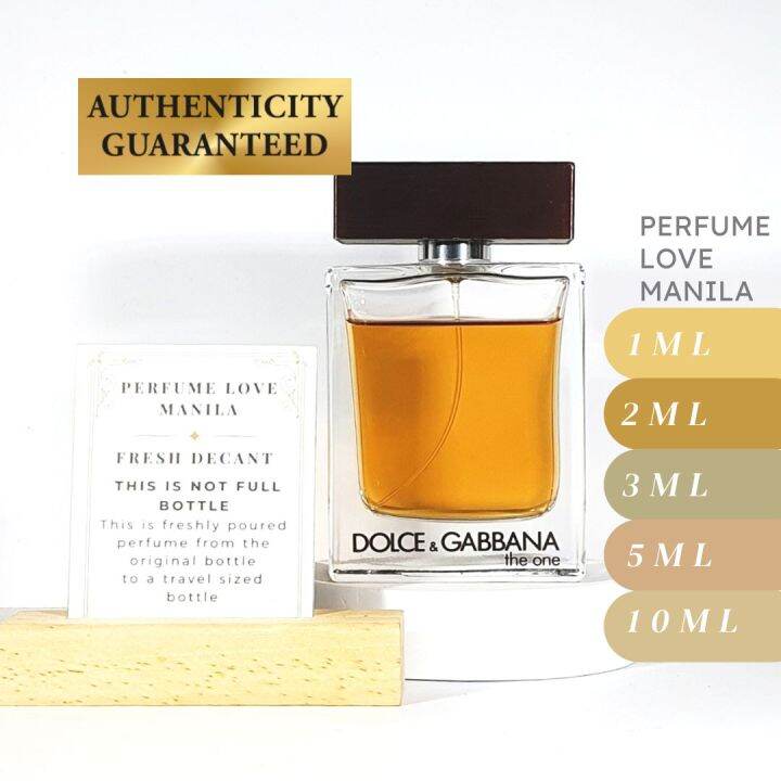 DnG the one eau de toilette 1ml 2ml 3ml 5ml perfume decant | Lazada PH