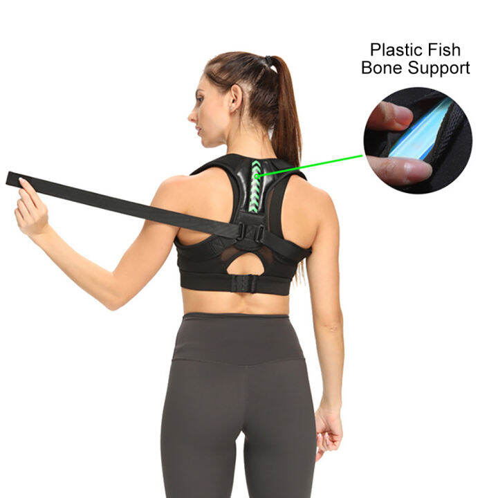 FG Adjustable Back Posture Strap Anti-Camel Correction Strap Strap Fish ...