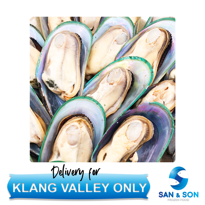 Greenshell Mussel Half Shell 800 grams per packet Green shell San and ...