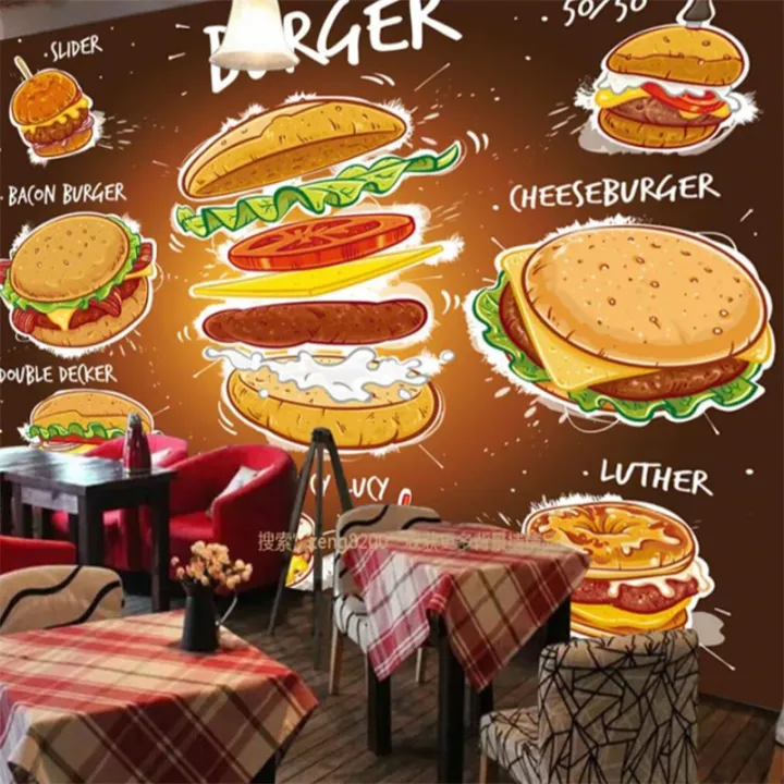 Modern Classic Western-style Fast Food Restaurant Cuisine Cola Burger ...